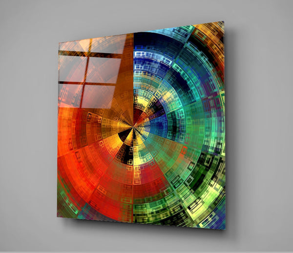 Color Wheel Glass Wall Art | Insigne Art Design | Unique Designs ...