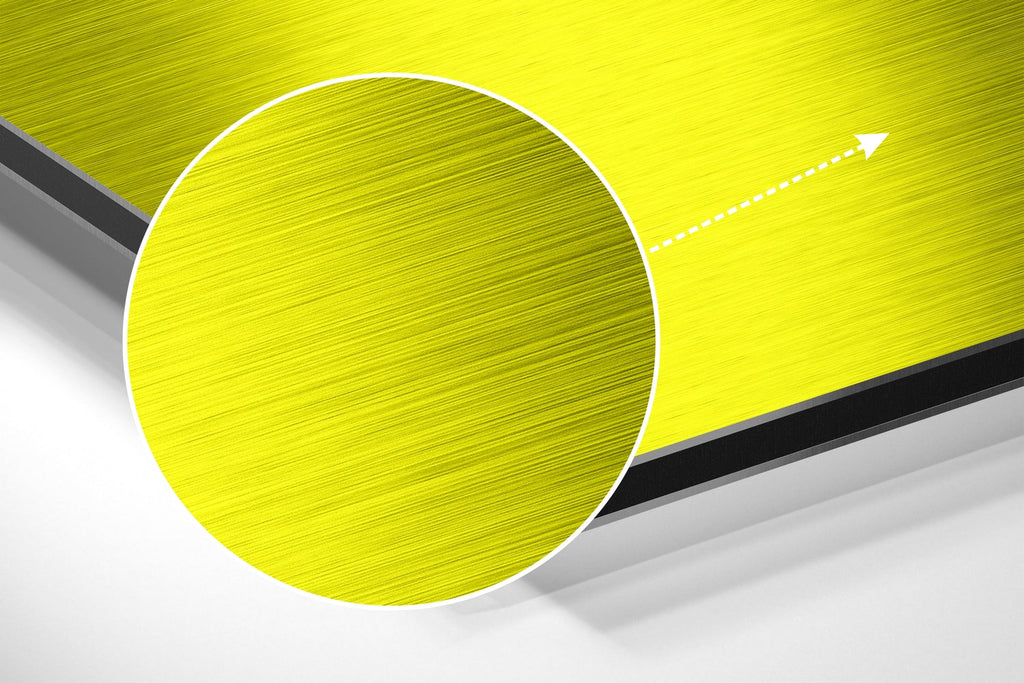 Keep It Simple Brushed Aluminium Dibond Wall Art – insigneart