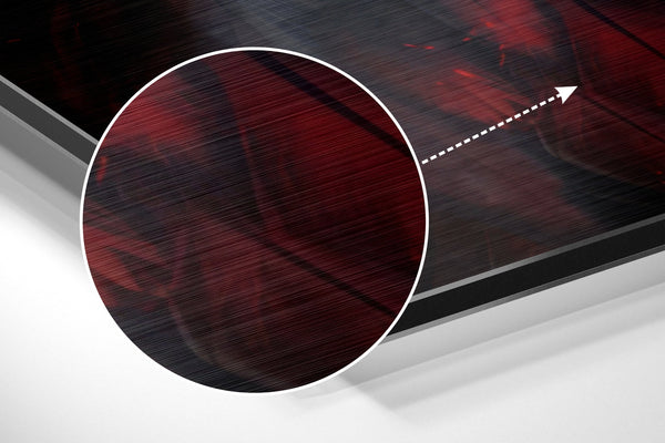 Red Eagle Brushed Aluminium Dibond Wall Art – insigneart