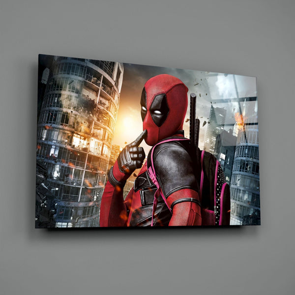 Deadpool Glass Wall Art – Insigneart EU