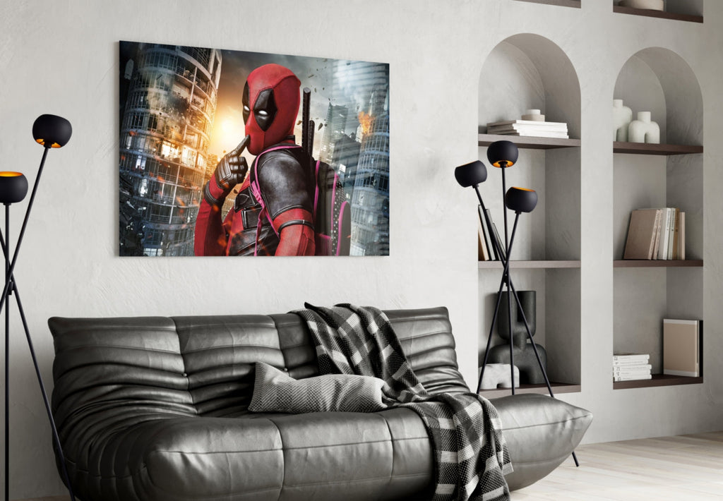 Deadpool Glass Wall Art – Insigneart EU