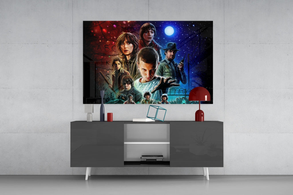 Stranger Things Poster Glass Wall Art – Insigneart EU