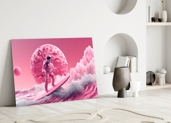 Pinky Space Glass Wall Art || Designer Collection – Insigneart EU