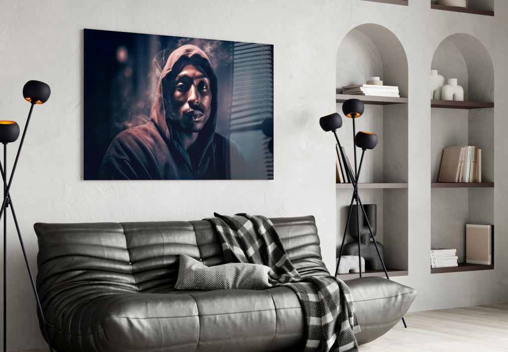 Tupac Glass Wall Art || Designer Collection – Insigneart EU