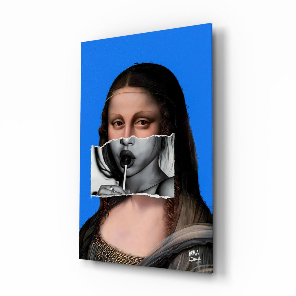 Contemporary Mona Lisa Glass Wall Art || Designer Collection ...