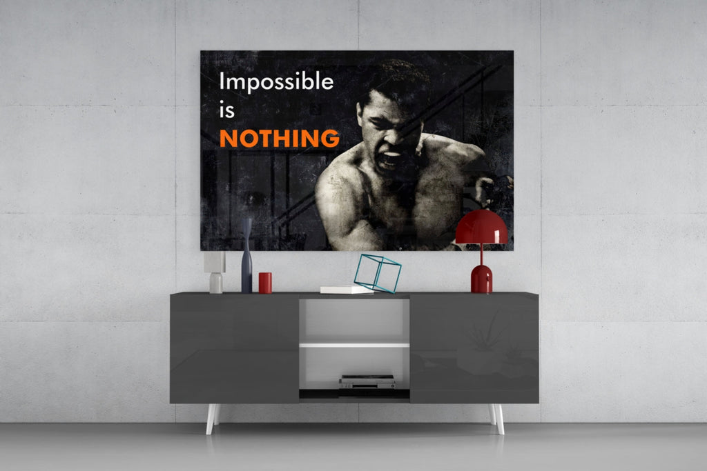 Muhammad Ali Glass Wall Art | Modern and Stylish Glass Wall Decor ...