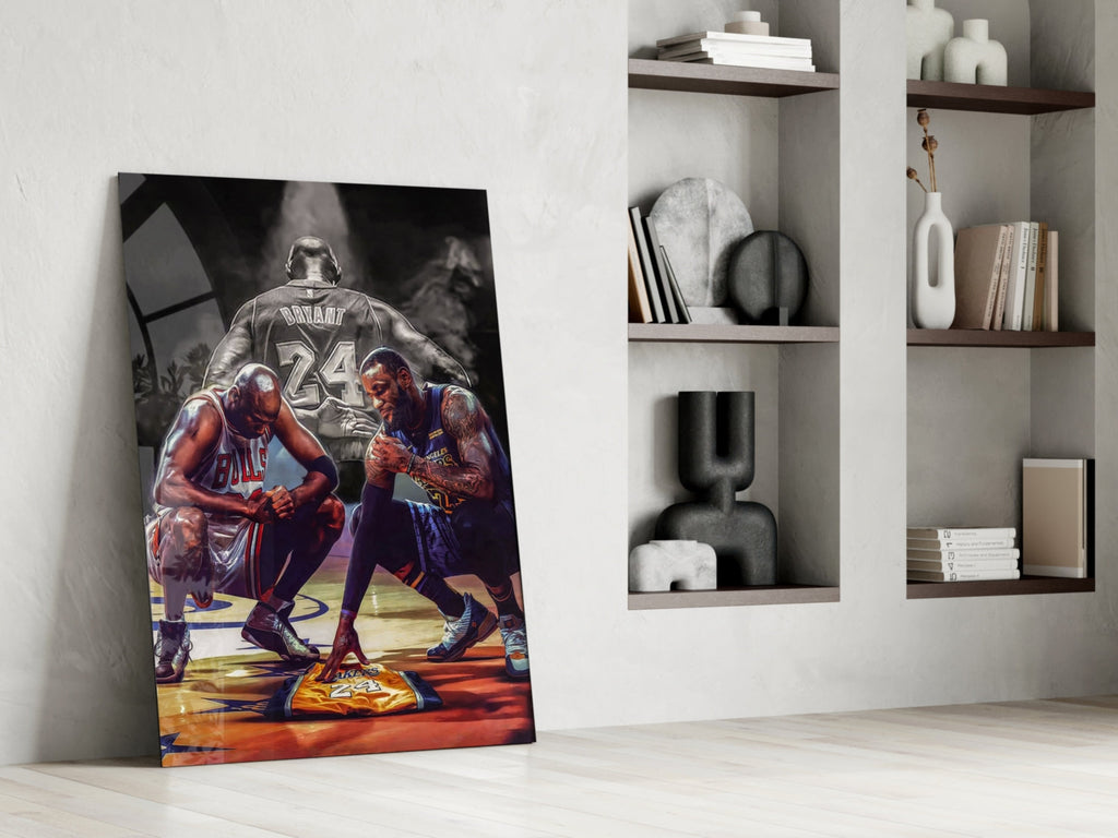 Respect for Kobe Bryant Glass Wall Art | Modern and Stylish Glass Wall ...